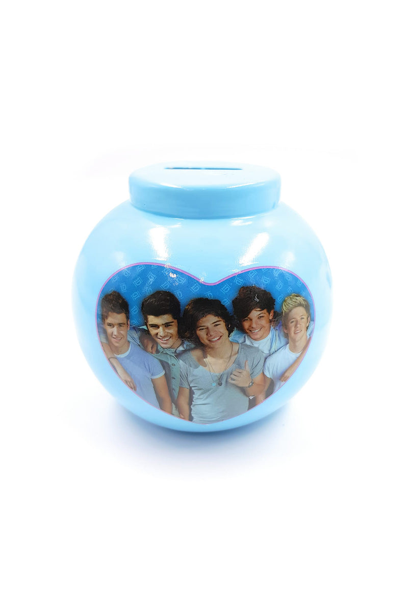 One Direction Red and Blue Ceramic Money Pot – Reliancegifts