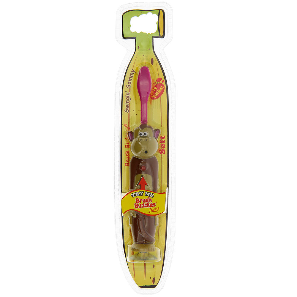 Brush Buddies Talkin' Toothbrush - Swingin Sammy (Monkey) -Red ...