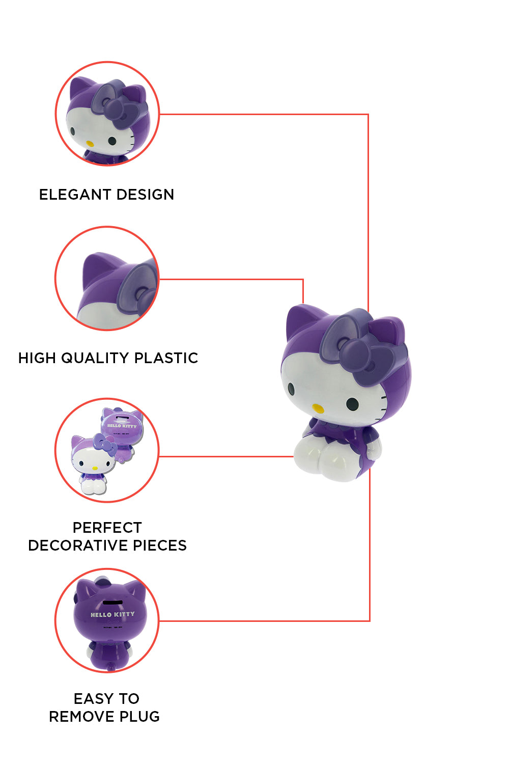 Hello Kitty Blueberry Jumbo Money Bank