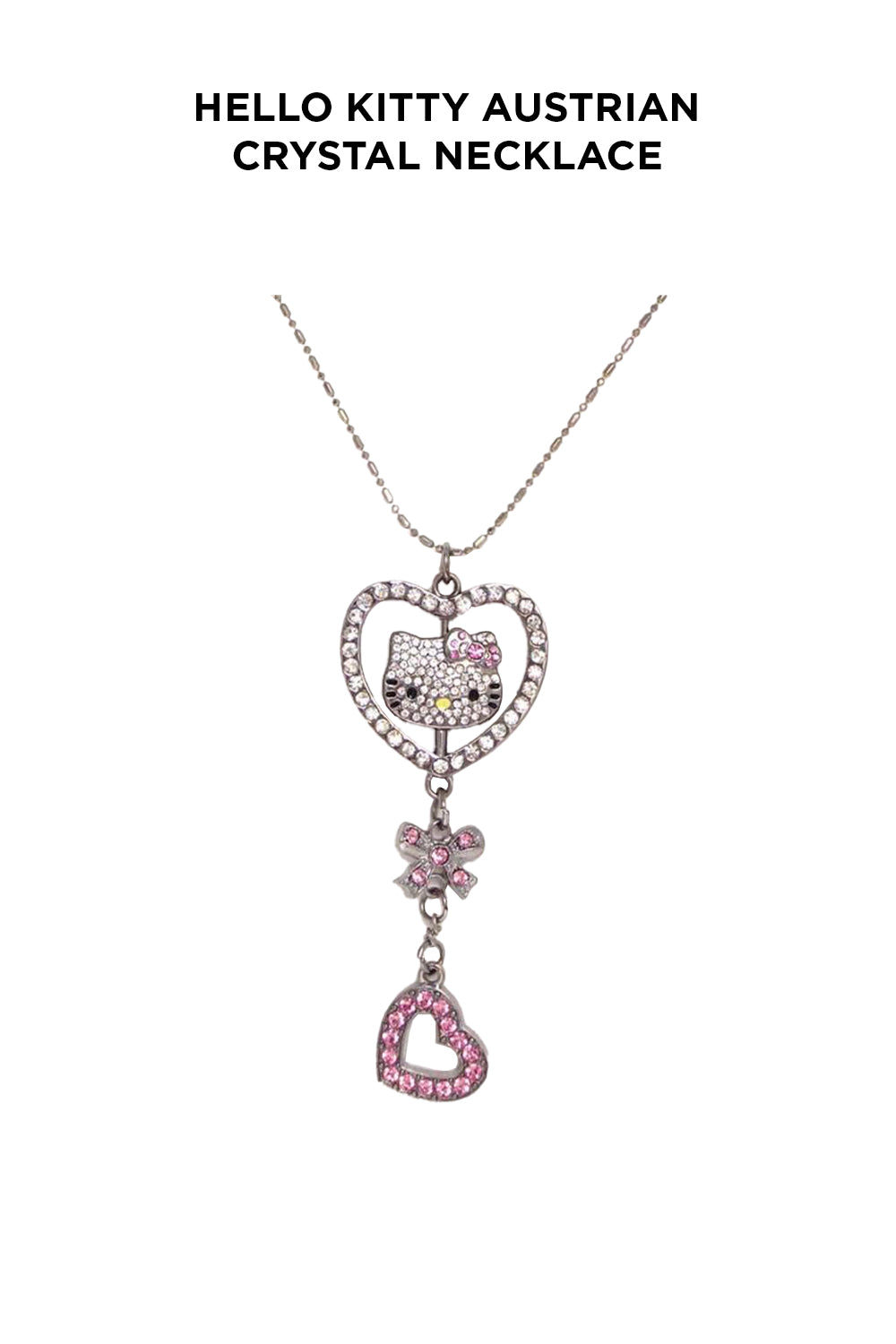 Hello Kitty Austrian Crystal Necklace